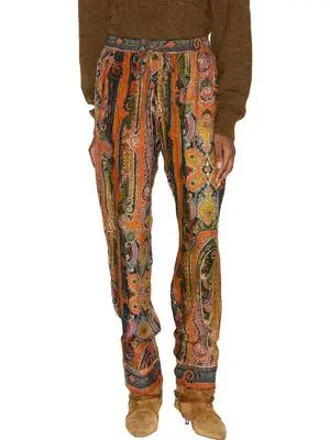 Isabel Marant Étoile Sydna Printed Drawstring Trousers - Orange