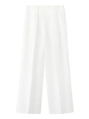MANGO Straight Fit Draped Pants