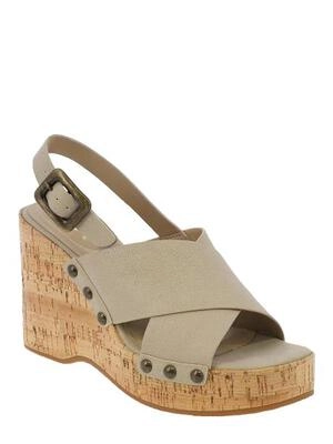 Mia Elleiana Wedge Sandal - Sand
