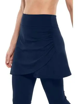 Coolibar Kahula Skirted Swim Capris - Navy