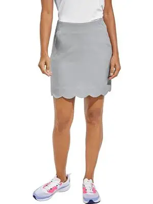 Coolibar Valorus Golf Skort With Scallop Detail - Slate