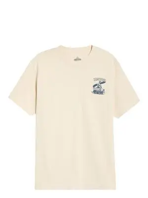 Brixton Lonestar Armadillo Graphic Cotton T-shirt - Cream