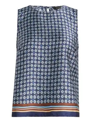 HALOGEN Halogen Geometric Print Keyhole Tank