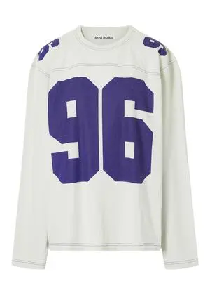 Acne Studios 96" Printed Cotton-jersey Sweater - Neutrals
