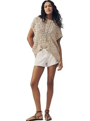 AGOLDE Parker Low-rise Denim Shorts - Marshmallow