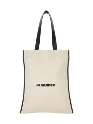 JIL SANDER Shopper Bag With Logo - Multicolor