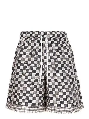 Amiri AMIRI Checkered Drawstring Shorts Multicolor