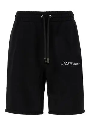 OFF-WHITE OFF-WHITE Printed Cotton Sweatshorts