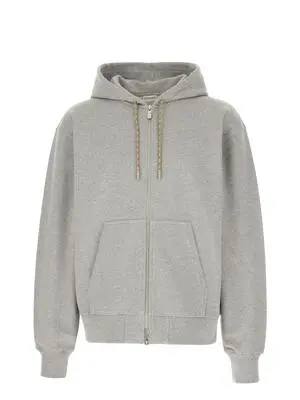 Burberry Zip-up Hoodie With Monogram Detail - Multicolor