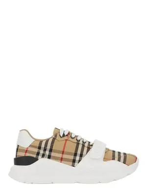 Burberry Checked Sneakers - Multicolor