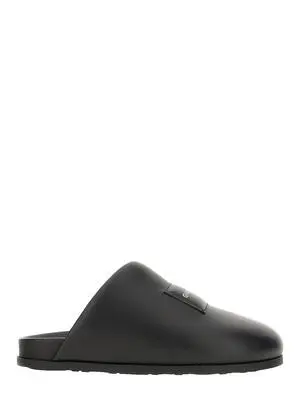 Givenchy GIVENCHY Black Leather Slippers Multicolor