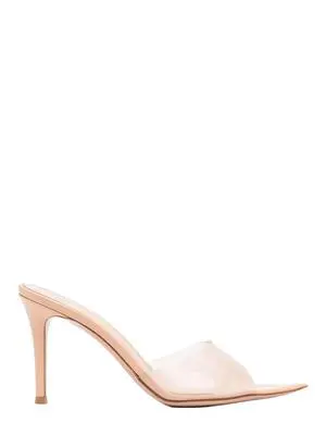 GIANVITO ROSSI Elle Open Toe High Heel Mules - Multicolor