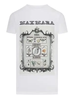 Max Mara MAX MARA White Cotton Graphic T-Shirt White