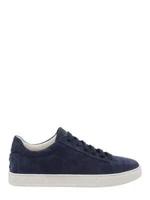 TOD'S Suede Lace-up Sneakers - Blue