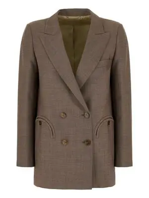 BLAZÉ MILANO Double Breasted Blazer - Multicolor