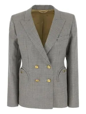 BLAZÉ MILANO Double-breasted Checked Blazer - Multicolor