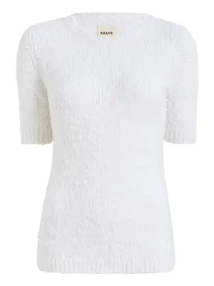 Khaite KHAITE Cam Top In Eyelash Yarn Glaze