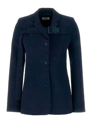 Off-White Belted Blazer - Multicolor