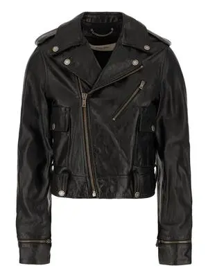 GOLDEN GOOSE GOLDEN GOOSE Leather Moto Jacket
