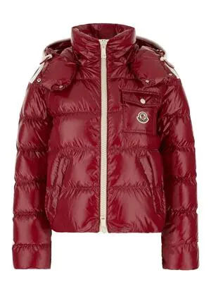 Moncler Quilted Down Jacket With Hood - Multicolor