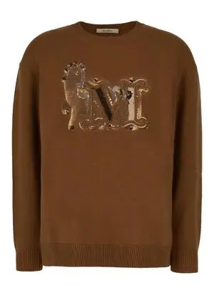 Max Mara Embellished Logo Knitwear - Multicolor