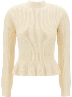 Chloé Ribbed Peplum Knitwear - Multicolor