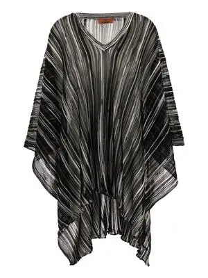 Missoni Striped Knitwear Poncho - Multicolor