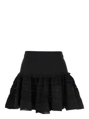 Alaïa Ruched Ruffle Skirt - Multicolor