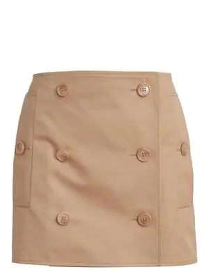 Burberry BURBERRY Double-Breasted Button Skirt Multicolor