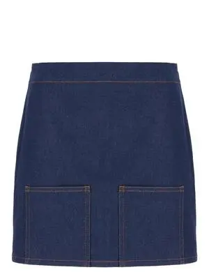 Fendi Denim Skirt With Dual Pockets - Multicolor
