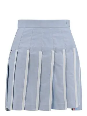 Thom Browne Pleated Skirt With Trim Detail - Multicolor