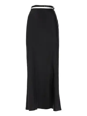 TOM FORD Black Skirt With Belt Detail - Multicolor