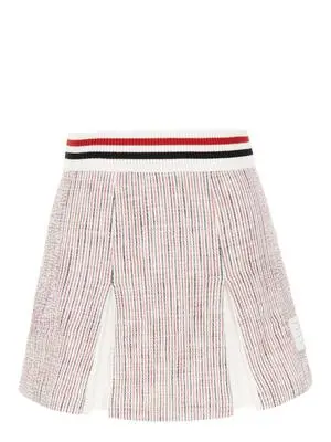 Thom Browne Striped Pleated Mini Skirt - Multicolor
