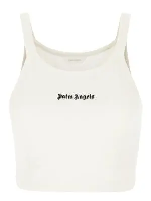 Palm Angels Logo Knit Tank Top - Multicolor