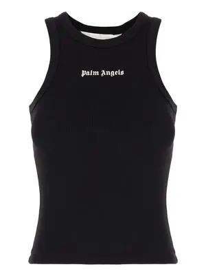 Palm Angels Ribbed Logo Tank Top - Multicolor