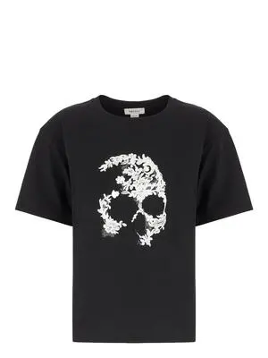 Alexander McQueen Floral Skull T-shirt - Multicolor