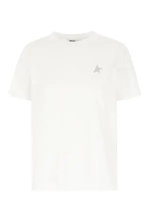 GOLDEN GOOSE T-shirt With Embellished Star Detail - Multicolor