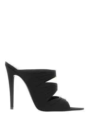 Saint Laurent Embellished Mules - Multicolor