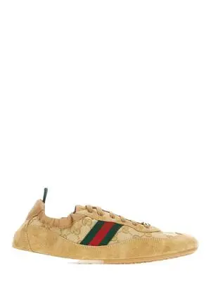 Gucci Suede And Gg Supreme Canvas Sneakers - Multicolor
