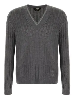 Fendi Knitwear V-neck Pullover - Multicolor