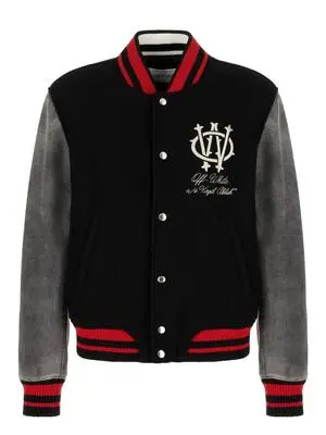 Off-White Varsity Jacket - Multicolor