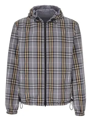 Burberry Plaid Zip-up Jacket - Multicolor