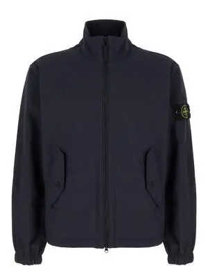 Stone Island Zip-up Jacket With Stand Collar - Multicolor