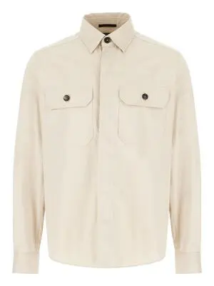 Zegna Jacket With Classic Collar And Button Details - Multicolor