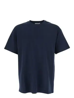 Givenchy Blue T-shirt With Logo On The Front In Cotton - Multicolor
