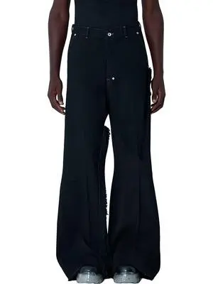 Rick Owens Joris Jeans Straight Leg, Mid Rise - Black