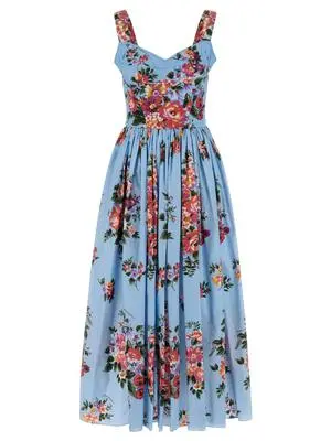 Dolce & Gabbana Printed Cotton Dress - Multicolor