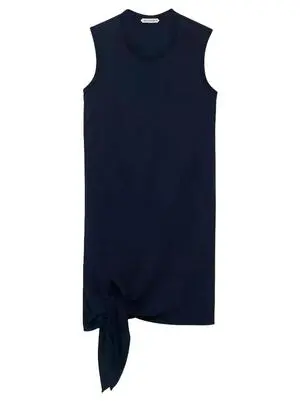 JW Anderson Navy Knotted Mini Dress - Blue