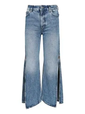 Loewe Slit Denim Trousers - Blue