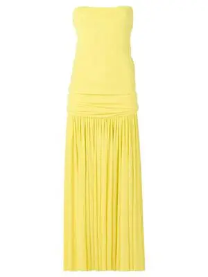 Jacquemus JACQUEMUS Gathered Viscose Blend Maxi Dress Multicolor